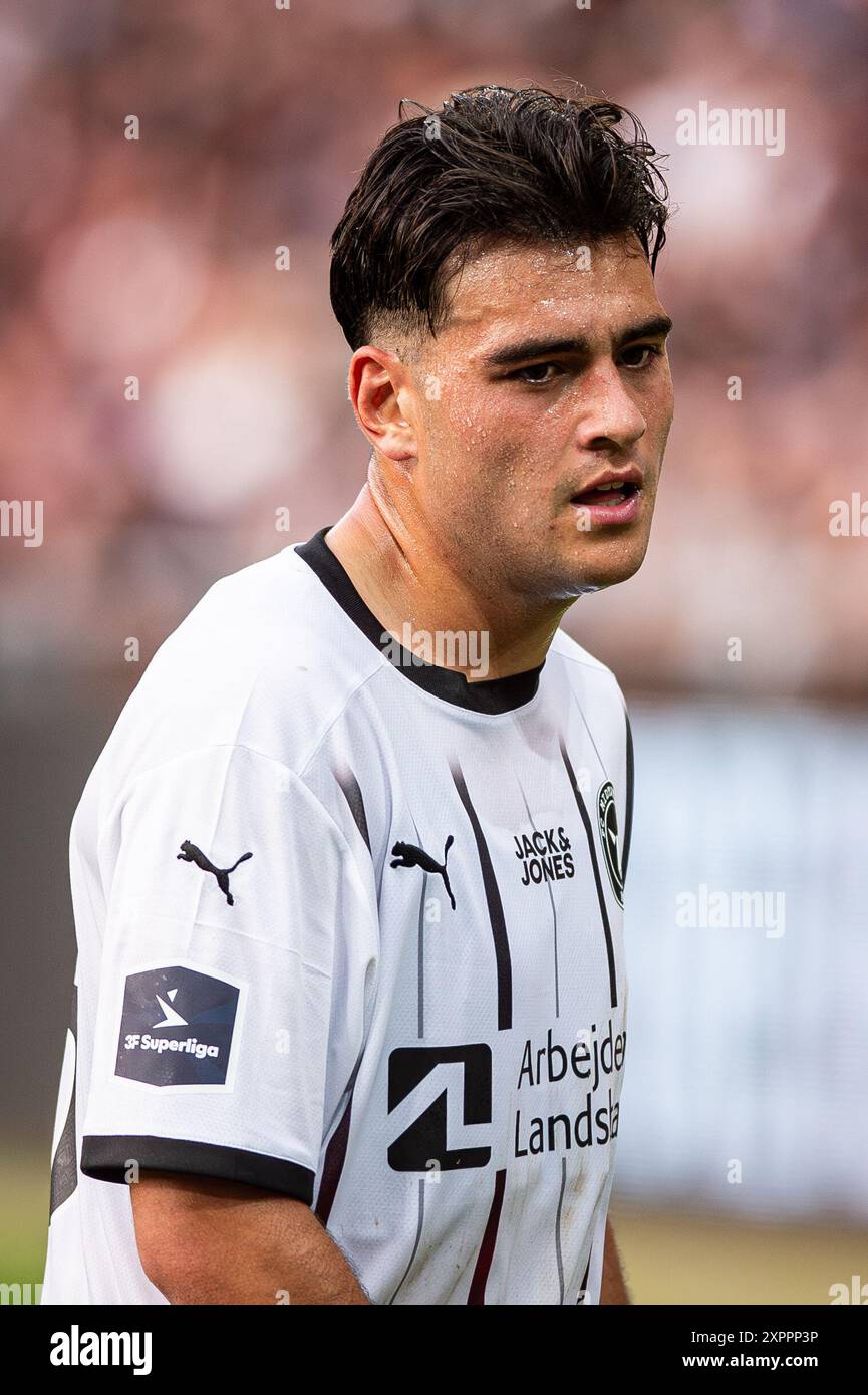 Herning, Denmark. 06th, August 2024. Aral Simsir (58) of FC Midtjylland ...