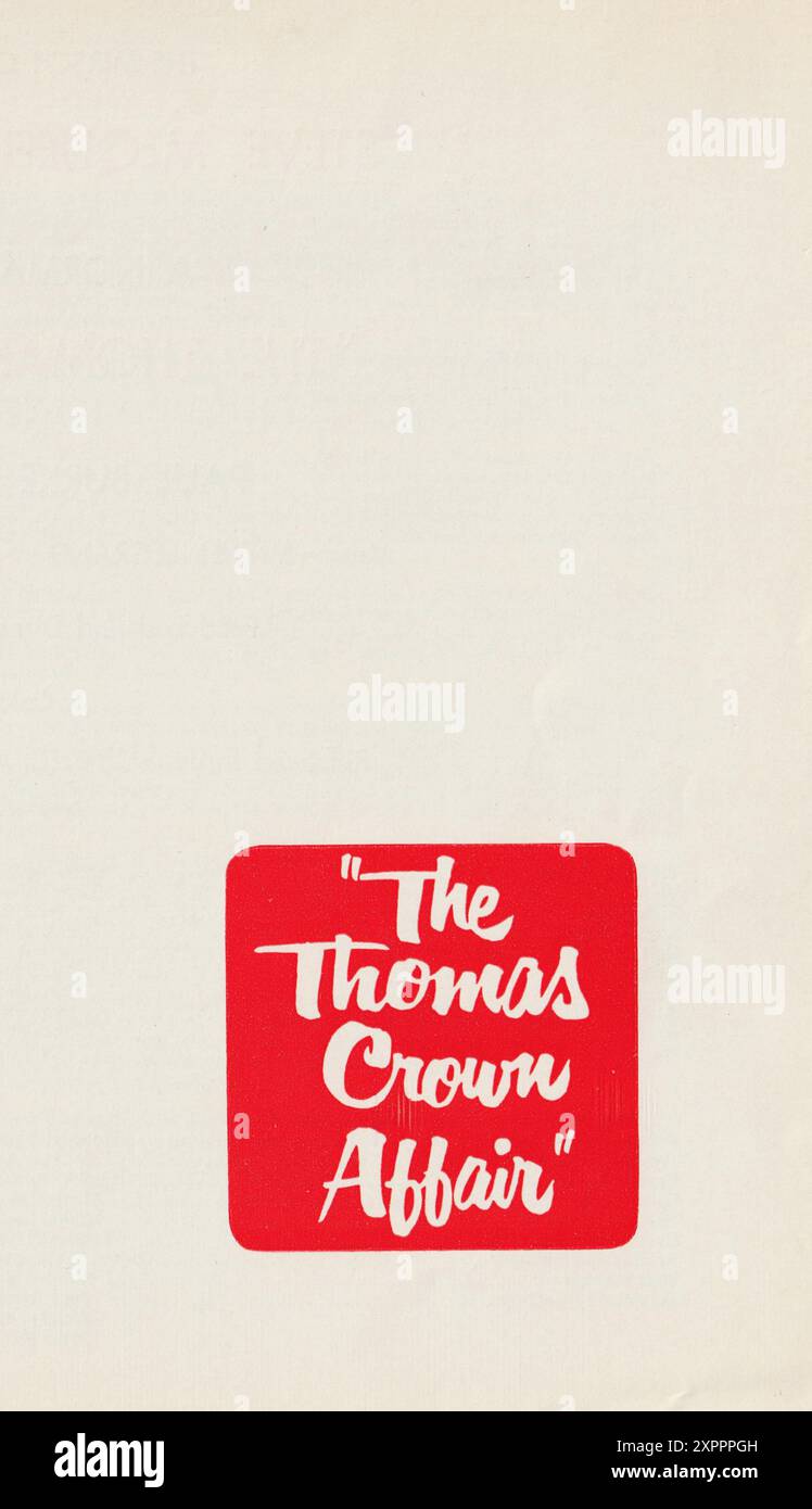 Thomas crown affair 1968 steve mcqueen hi-res stock photography and ...