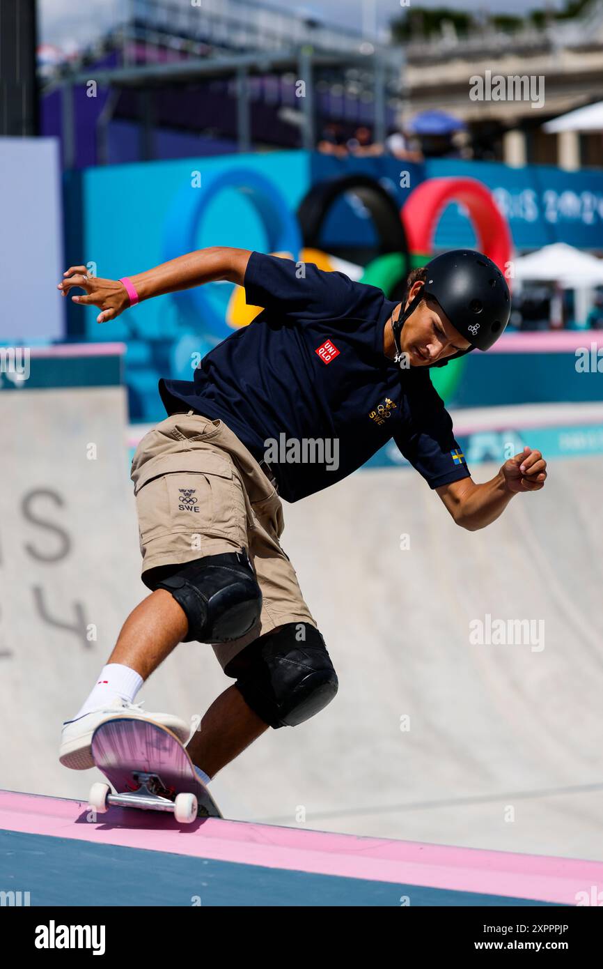 Hampus Winberg of Sweden competes during Men's Park Prelims of the ...