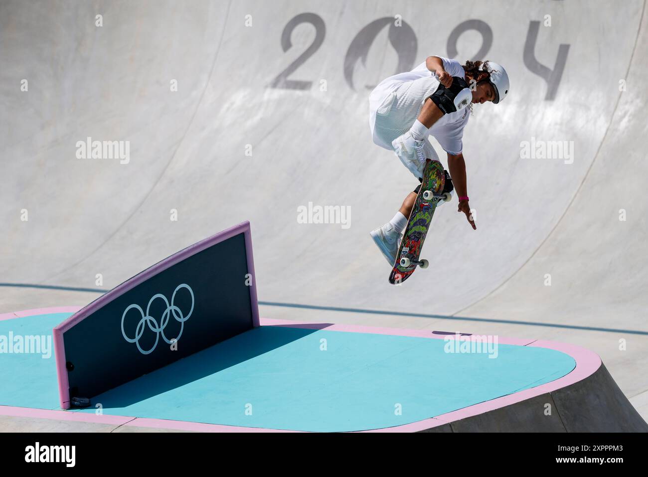 Steven Pineiro of Puerto Rico competes during Men's Park Prelims of the ...