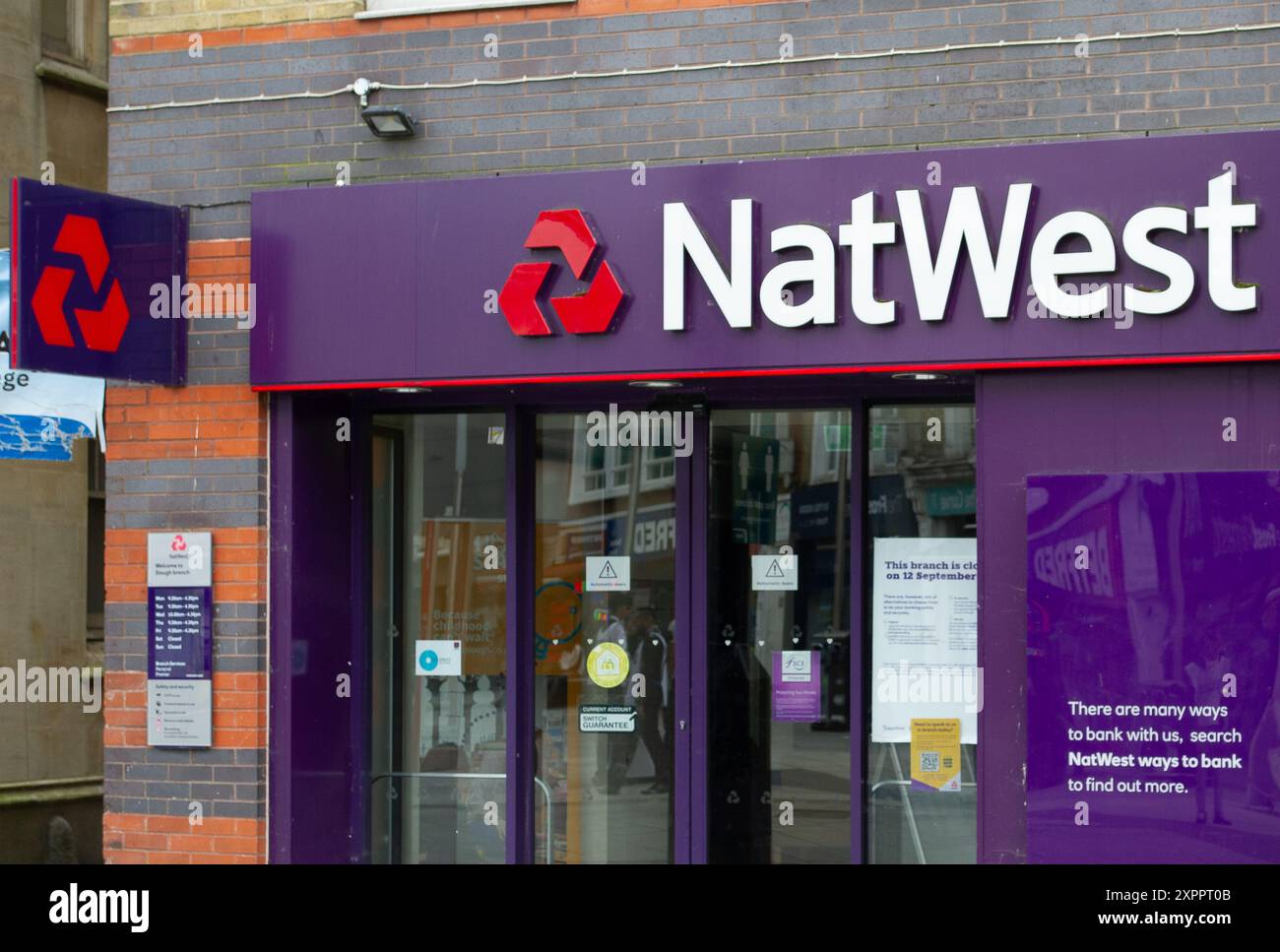 Slough, Berkshire, UK. 6th August, 2024. The NatWest Bank branch in ...