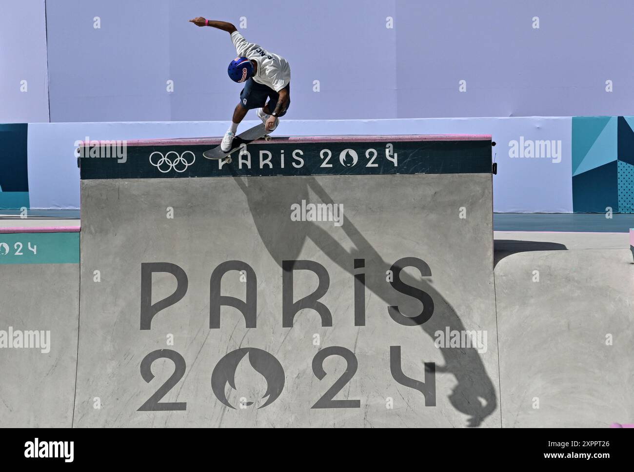 Vincent Matheron of France, Skateboarding, Men's Park Prelims during ...