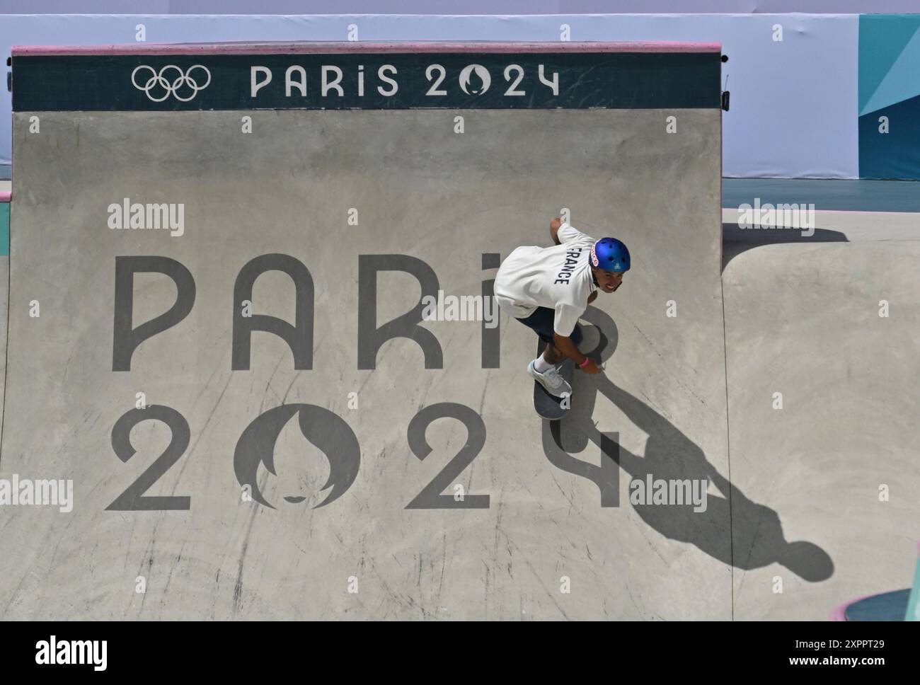Vincent Matheron of France, Skateboarding, Men's Park Prelims during ...
