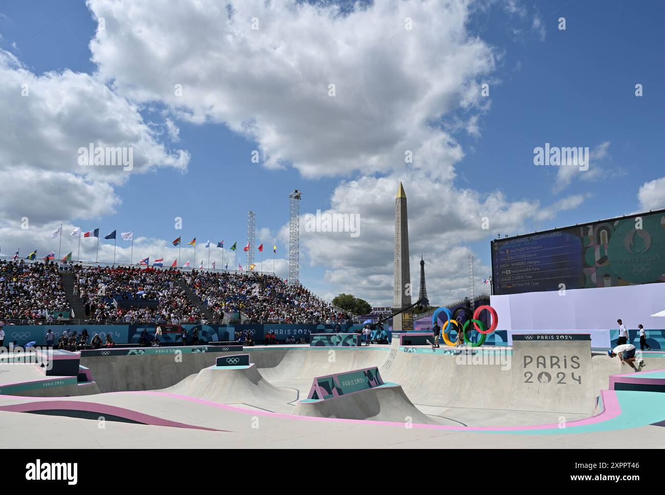 Vincent Matheron of France, Skateboarding, Men's Park Prelims during ...