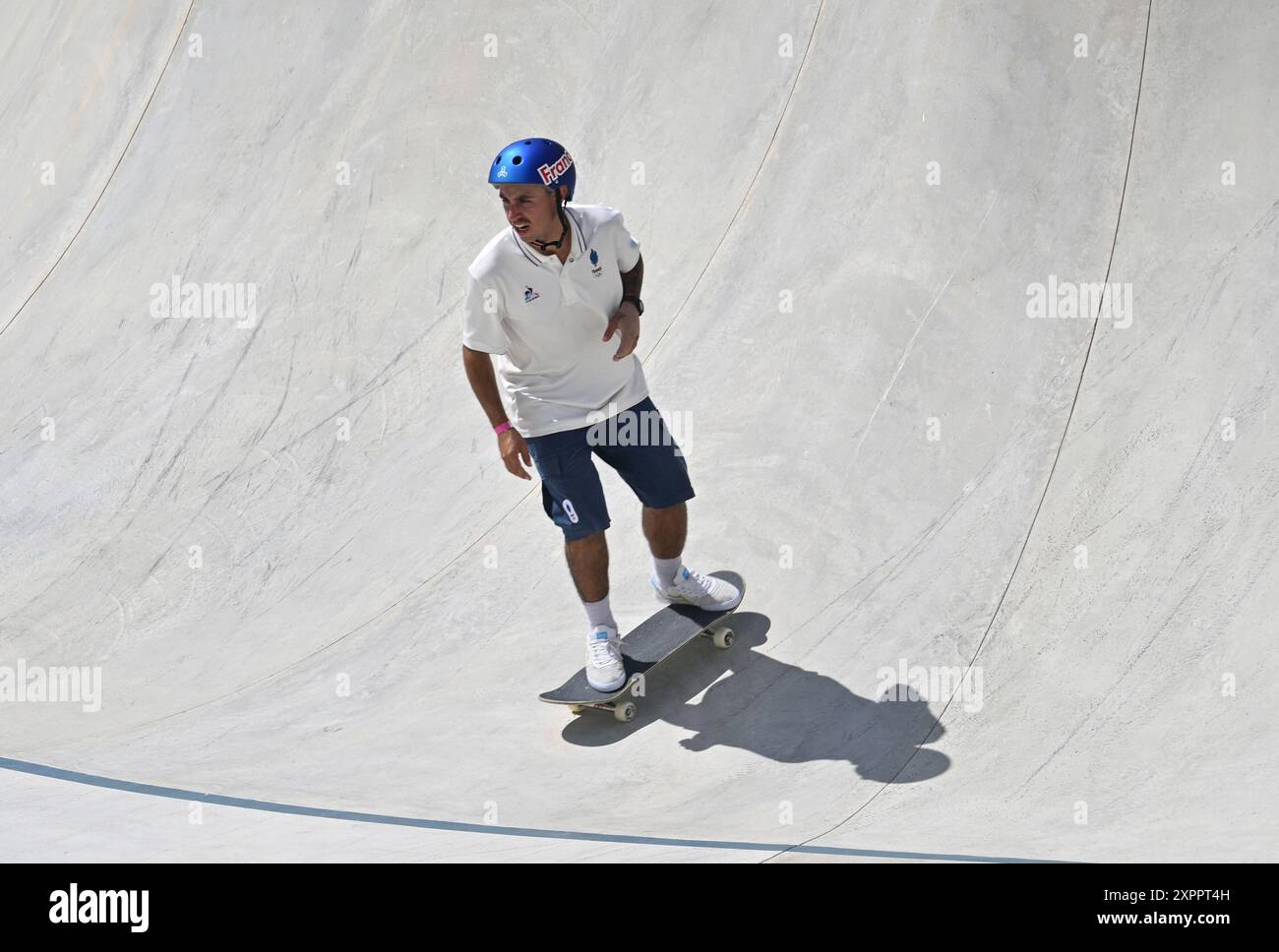 Vincent Matheron of France, Skateboarding, Men's Park Prelims during ...