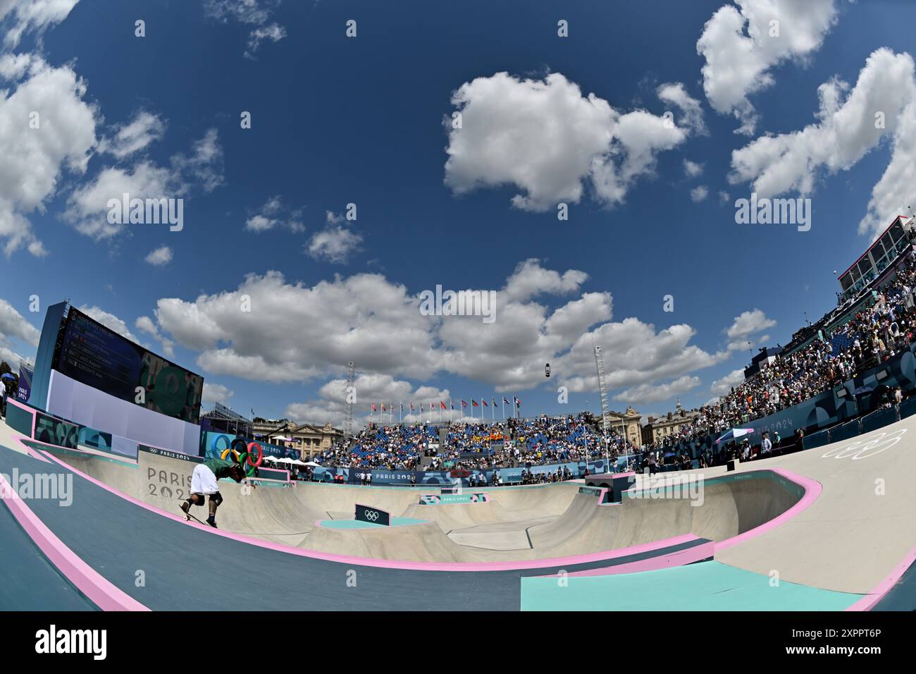 Illustration, Skateboarding, Men's Park Prelims during the Olympic ...