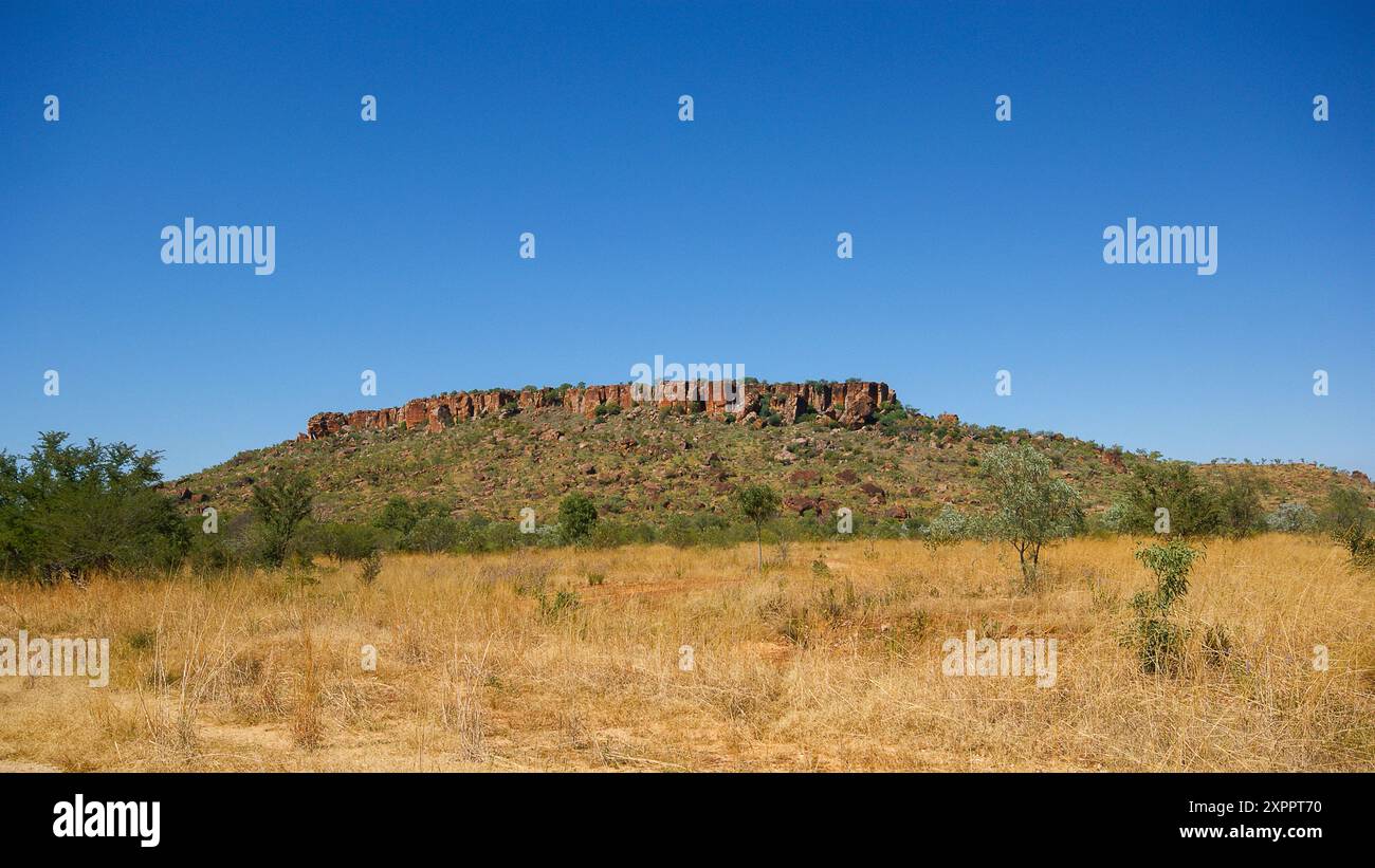 Rugged red rocks in Australian outback, Northern Territory, Australia ...
