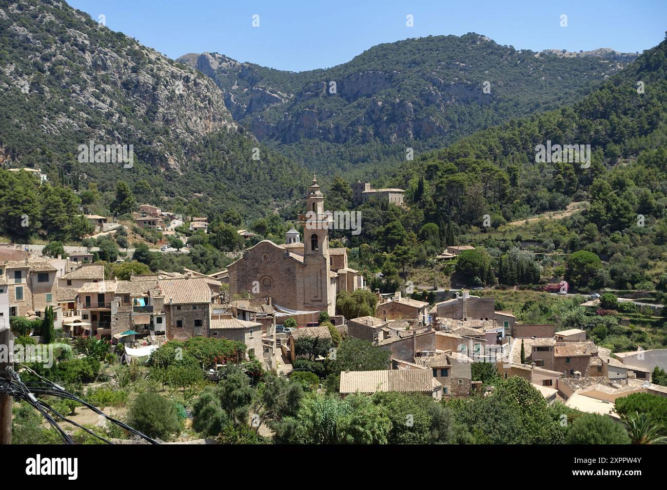 View of Valdemossa village, Majorca Stock Photo - Alamy