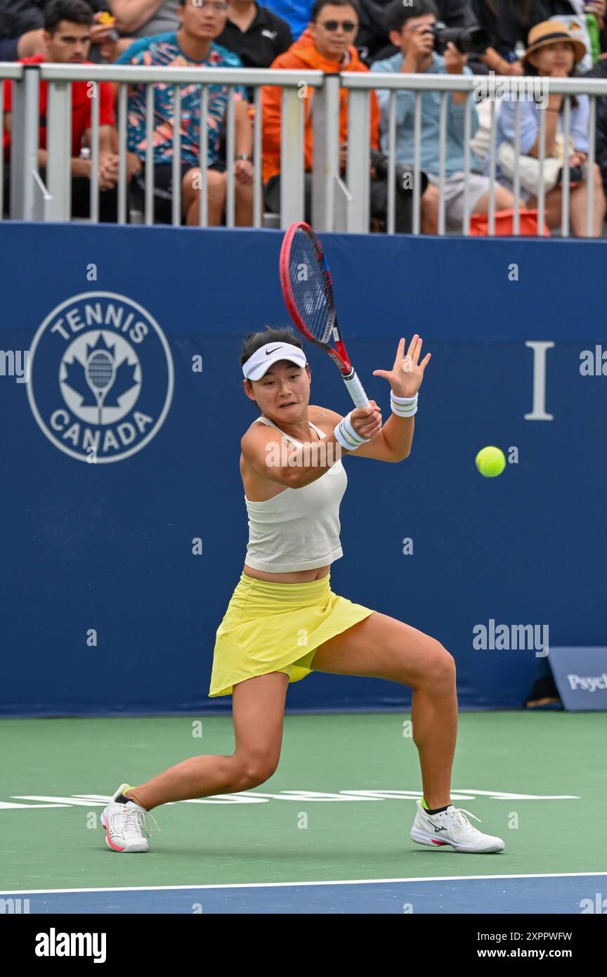 Toronto, Canada. 6th Aug, 2024. Chinese tennis player Yafan Wang ...