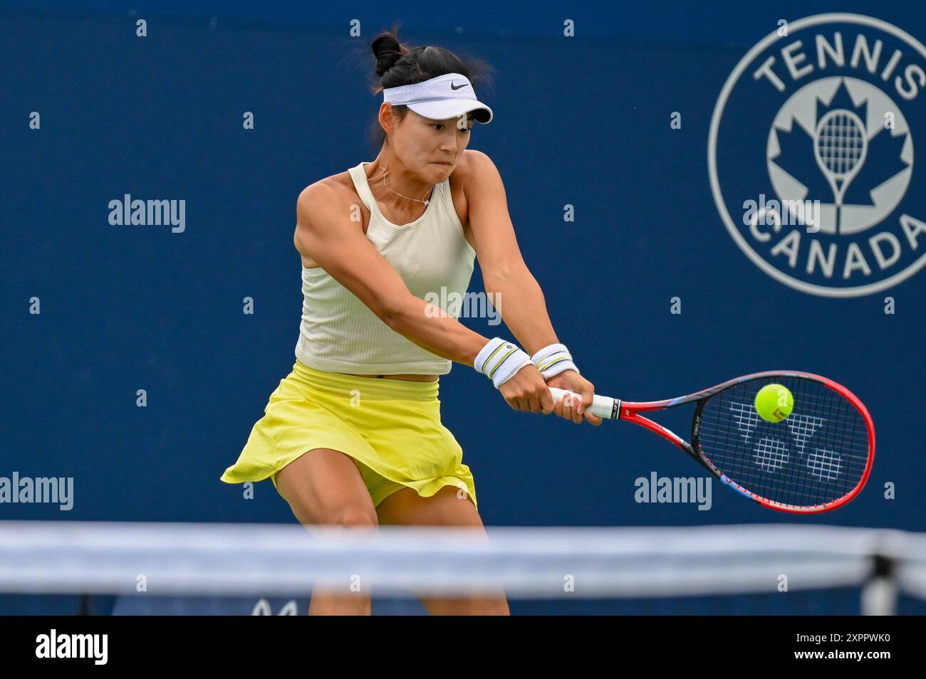 Toronto, Canada. 6th Aug, 2024. Chinese tennis player Yafan Wang ...