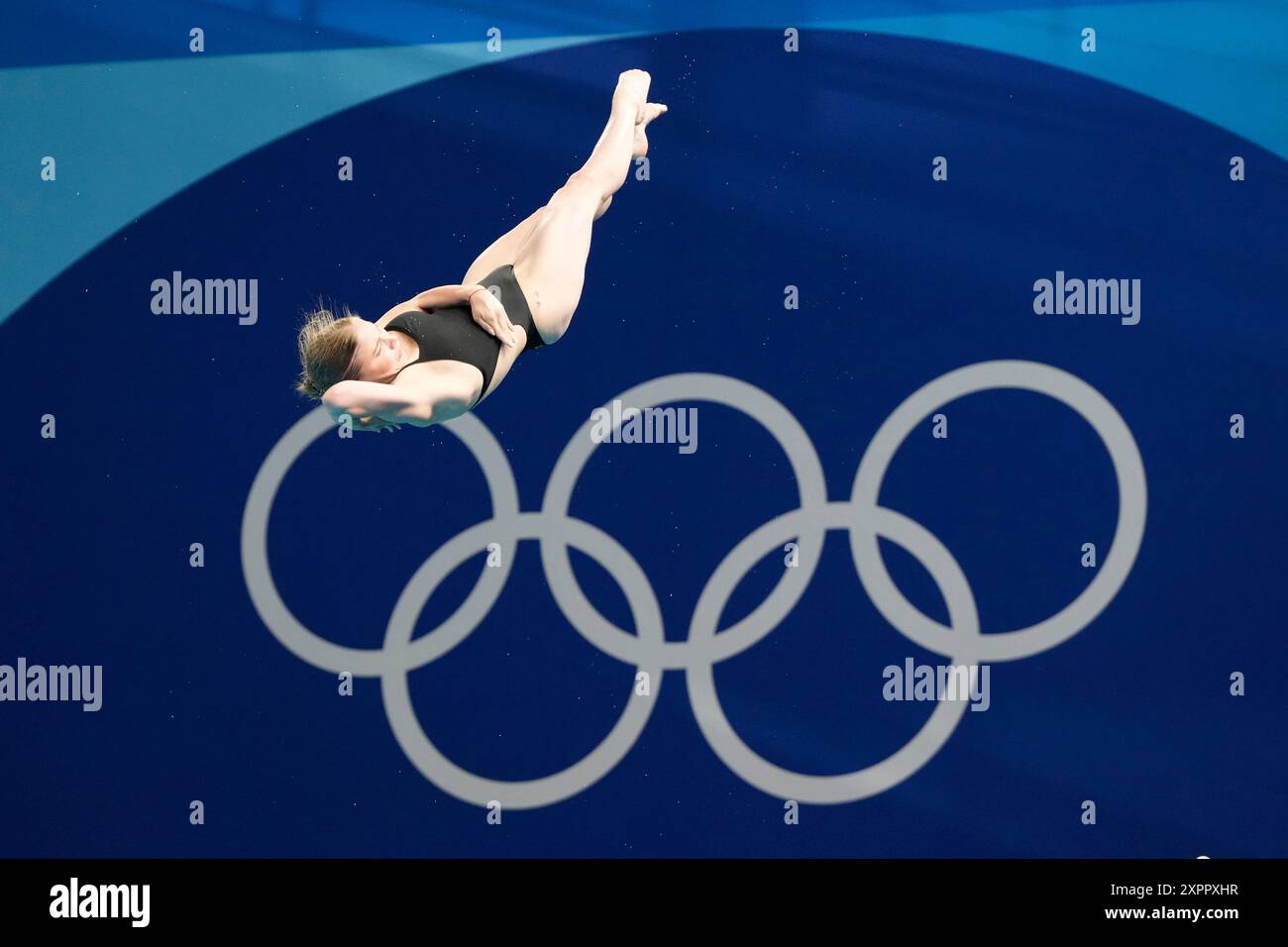 Germany's Jette Muller competes in the women's 3m springboard diving ...