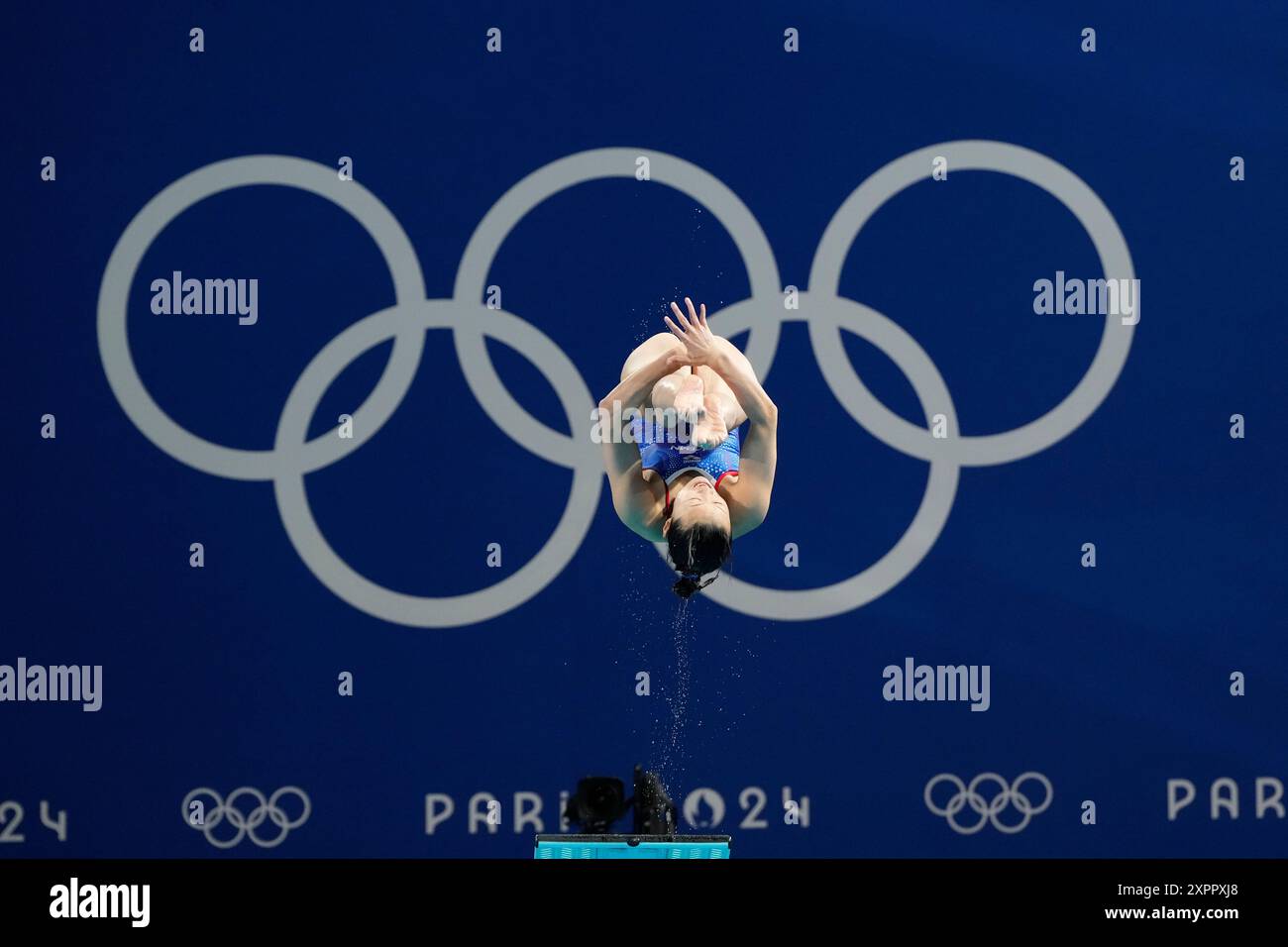 Japan's Sayaka Mikami competes in the women's 3m springboard diving ...