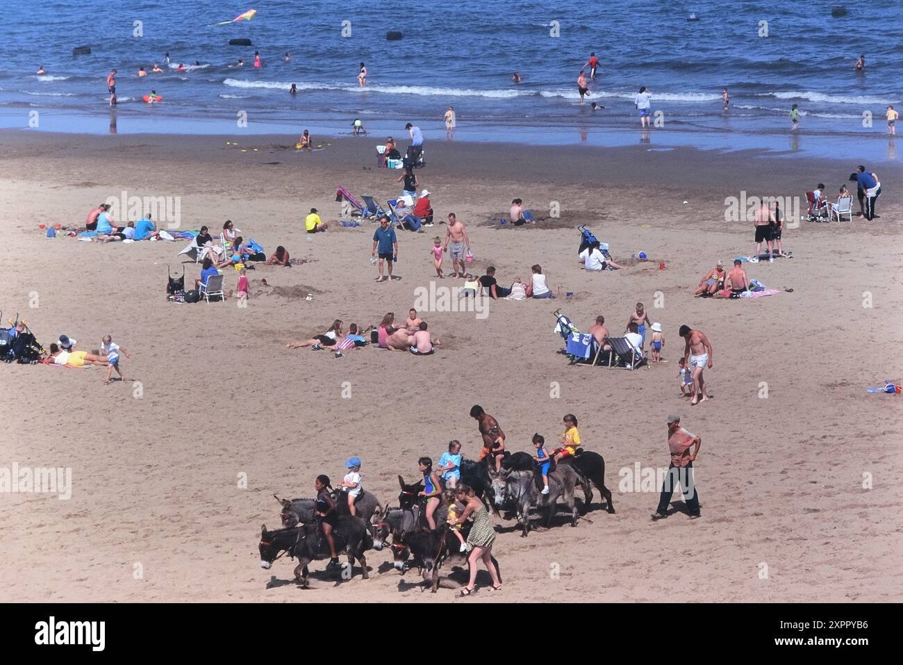 Mablethorpe seafront and beach donkeys. Lincolnshire Stock Photo - Alamy
