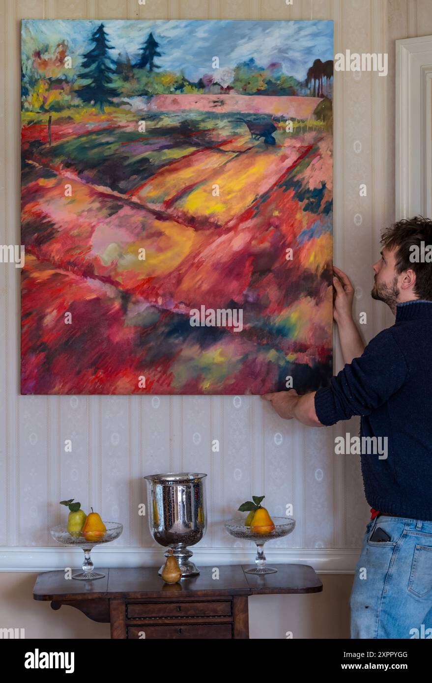 Colstoun House, East Lothian, Scotland, UK, 07 August 2024, Art ...