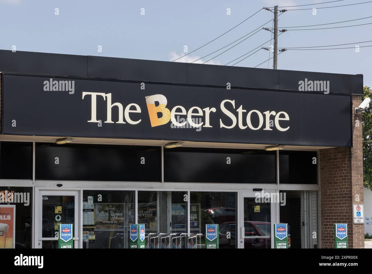 Windsor, ONT - July 12, 2024: The Beer Store retail location. The Beer ...