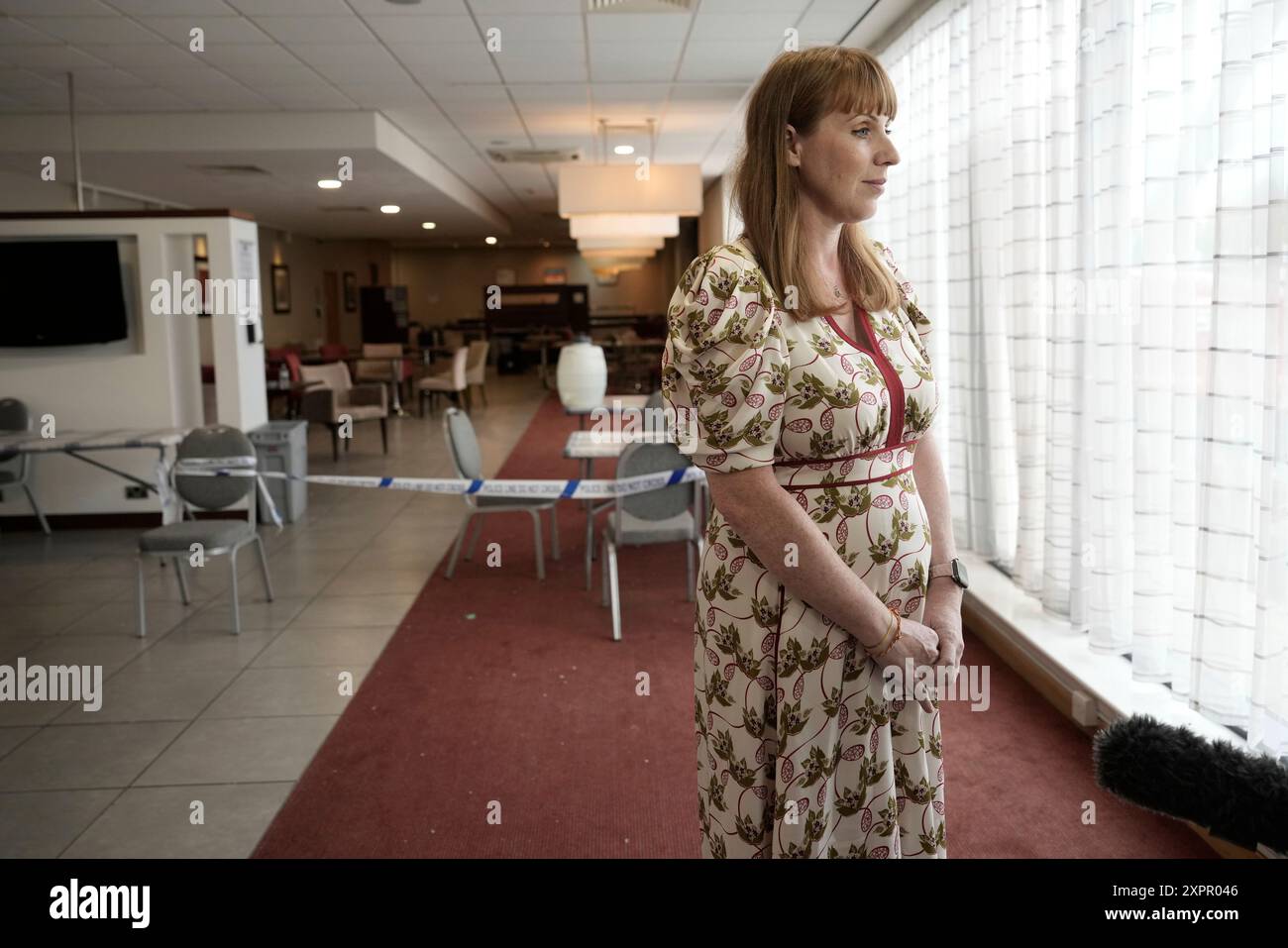 Britain's Deputy Prime Minister Angela Rayner visits a Holiday Inn ...