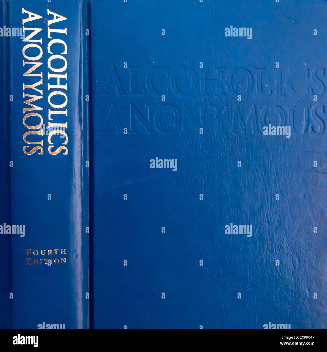 Alcoholics Anonymous, Fourth Edition book cover 2001 Stock Photo - Alamy