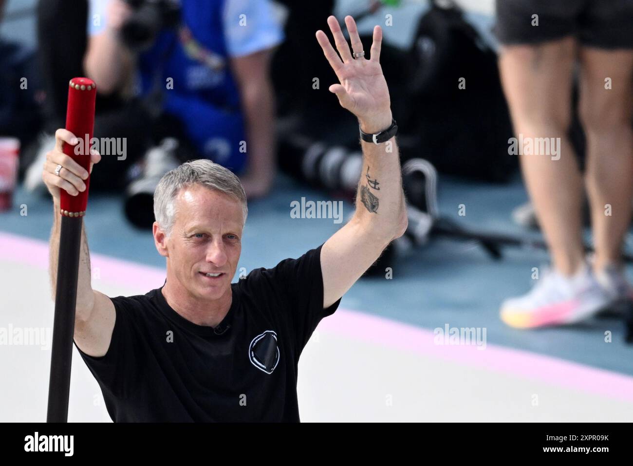 Paris, France. 07th Aug, 2024. Olympics, Paris 2024, skateboard, park ...