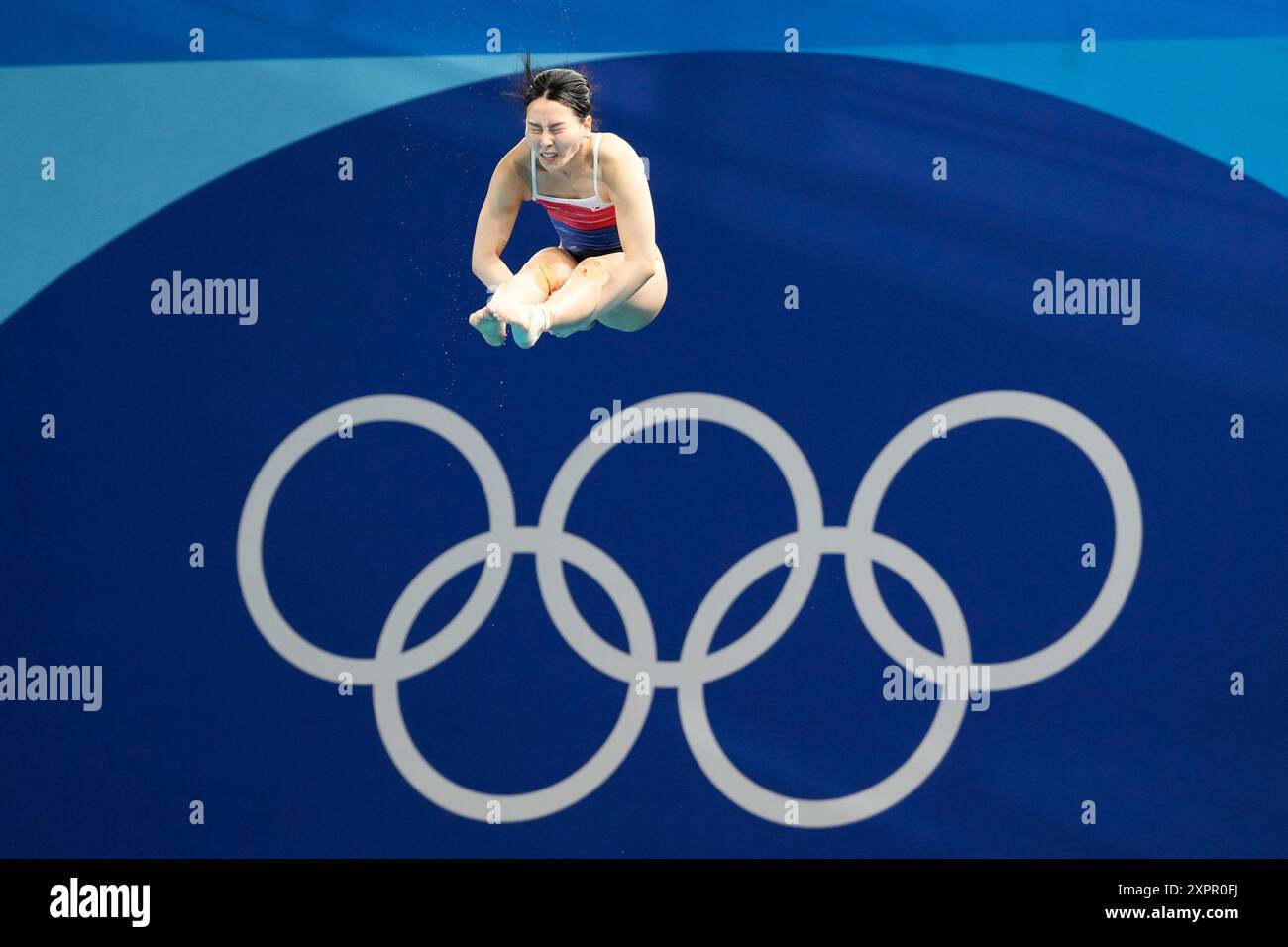 South Korea's Kim Su-ji competes in the women's 3m springboard diving ...