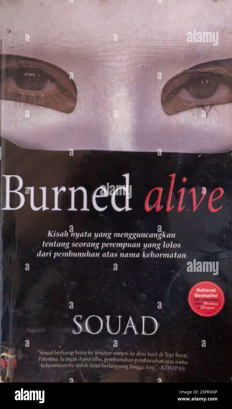 Burned Alive - Book by Souad 2003 Stock Photo - Alamy