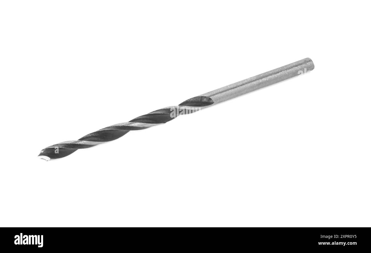 One new drill bit isolated on white Stock Photo - Alamy