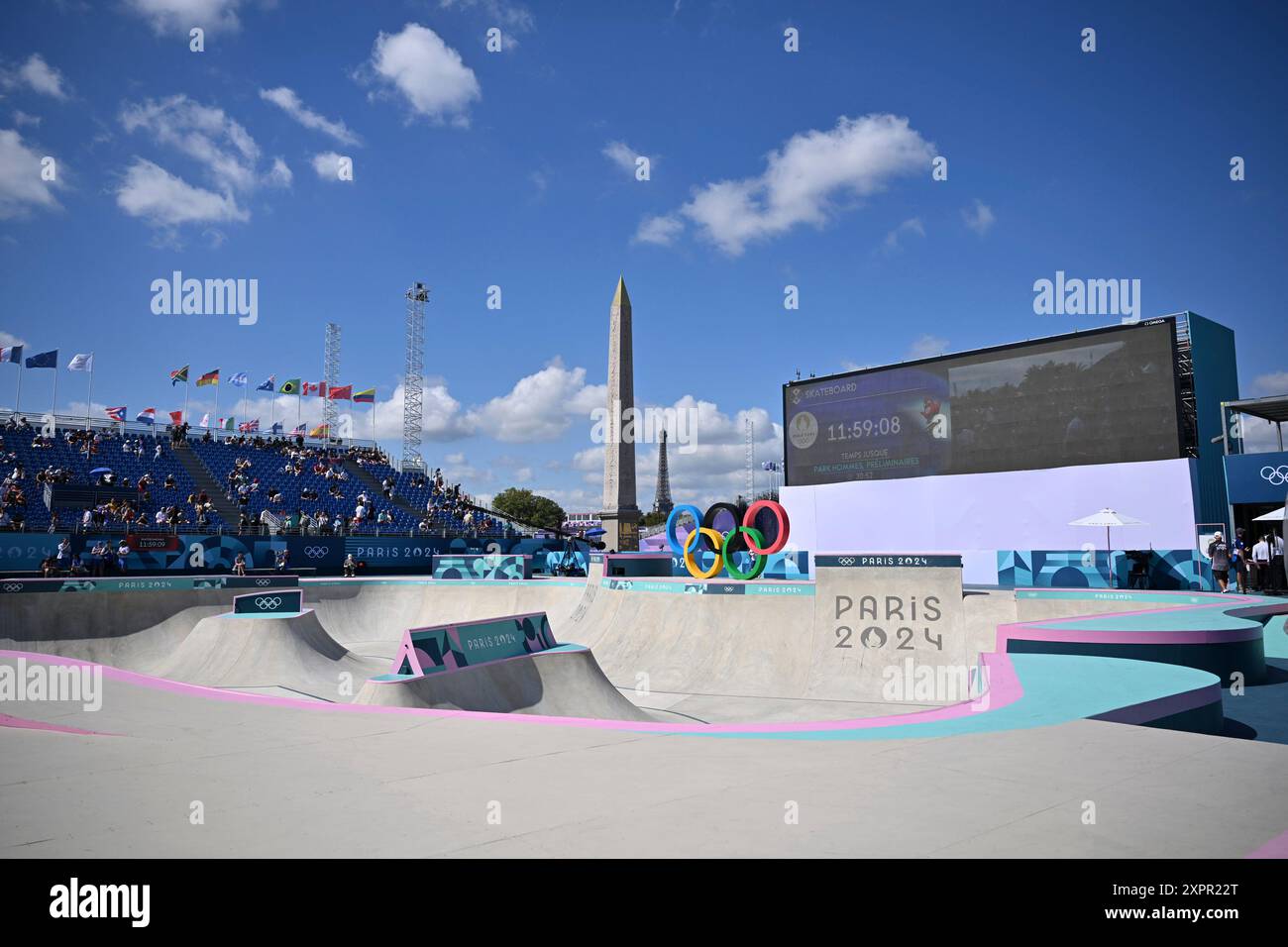 La Concorde 4, the venue for skateboarding events is pictured at the ...