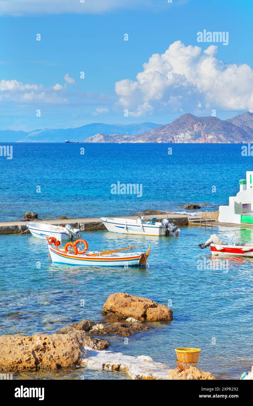 Mandrakia village, Milos Island, Cyclades Islands, Greece Stock Photo ...