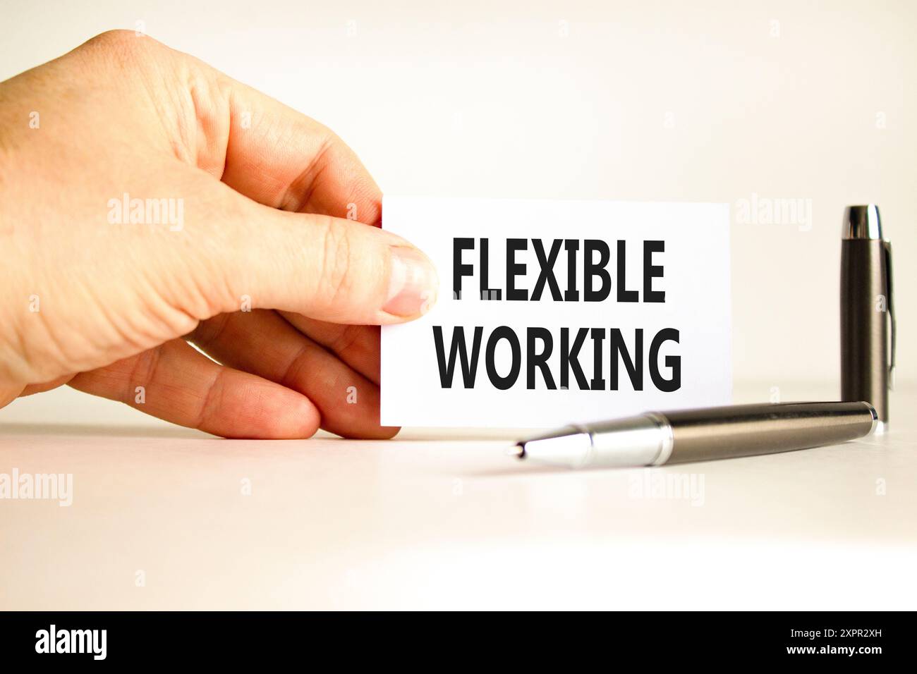 Flexible working symbol. Concept words Flexible working on beautiful ...