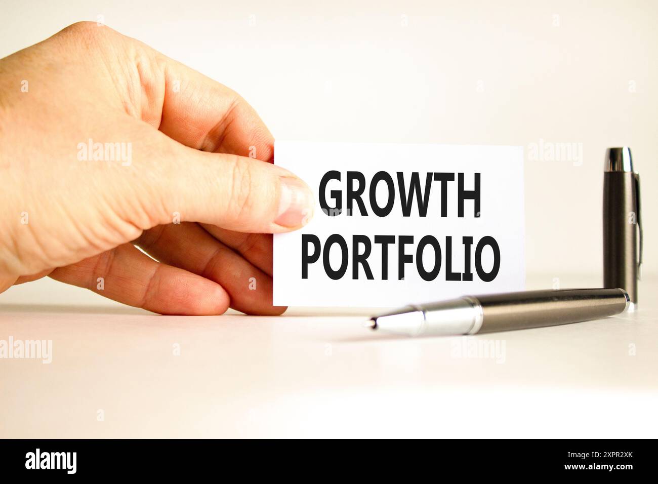 Growth portfolio symbol. Concept words Growth portfolio on beautiful ...