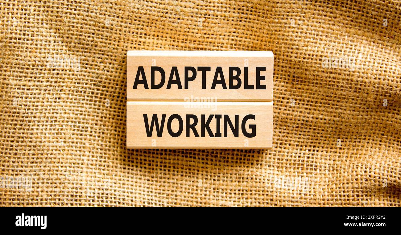 Adaptable working symbol. Concept words Adaptable working on beautiful ...