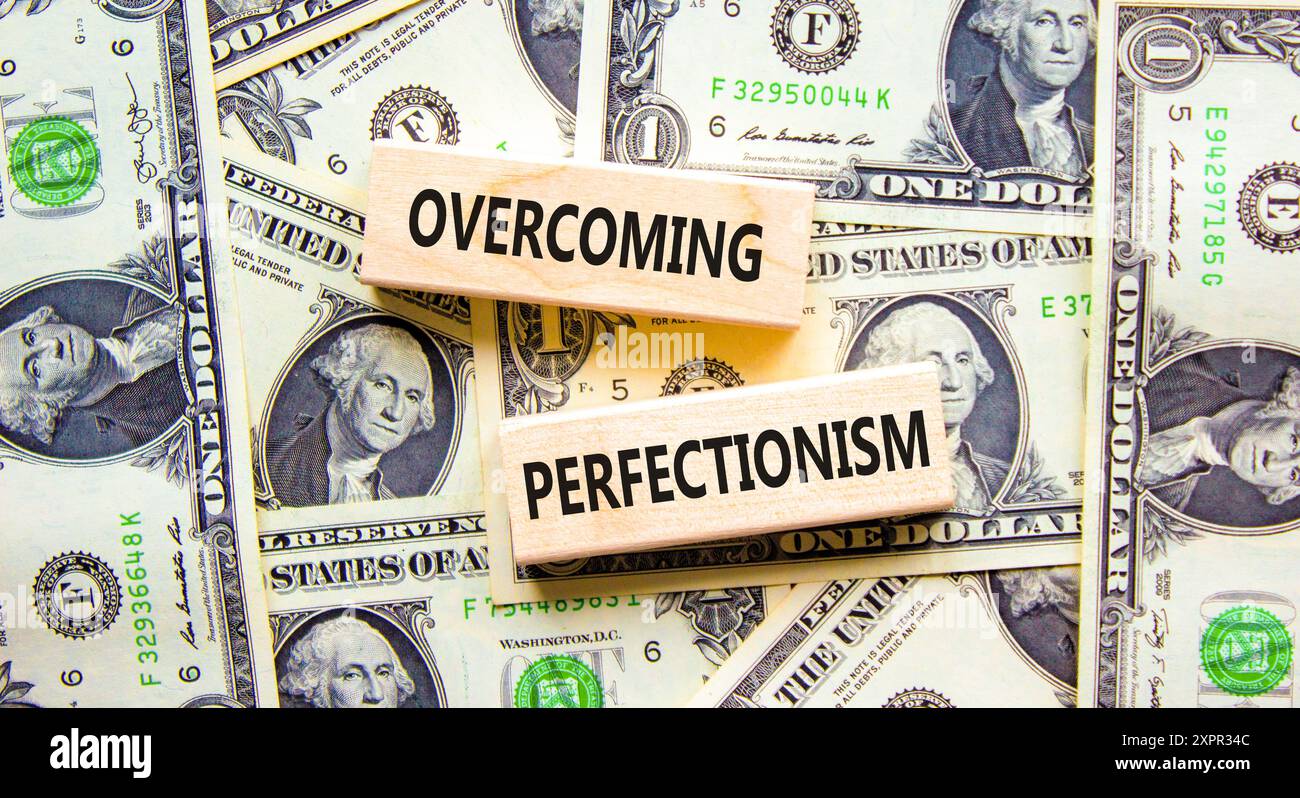 Overcoming perfectionism symbol. Concept words Overcoming perfectionism ...