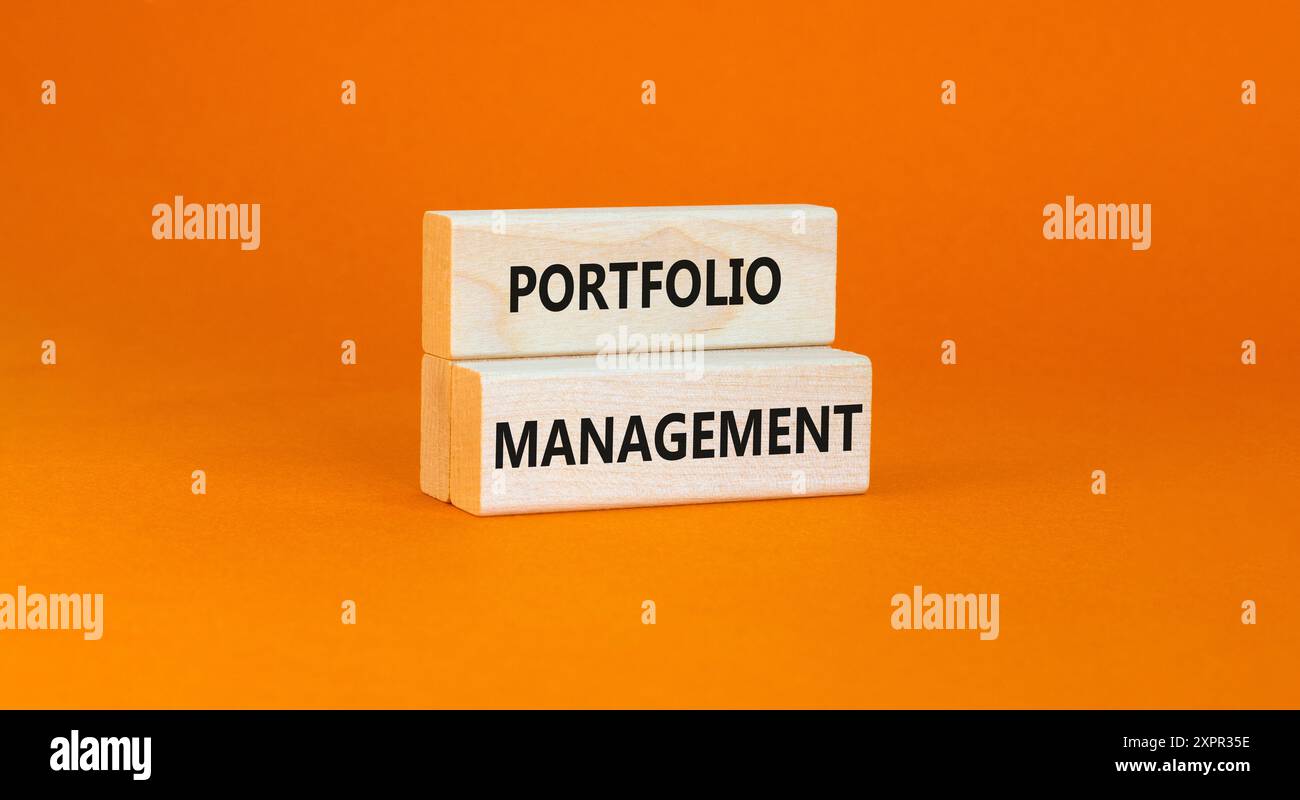 Portfolio management symbol. Concept words Portfolio management on ...