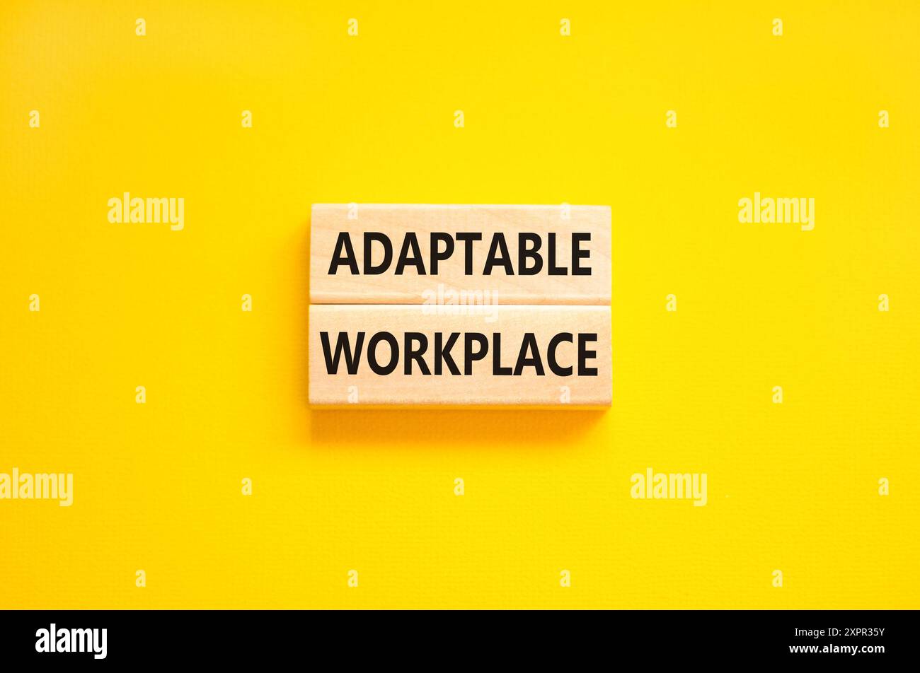 Adaptable workplace symbol. Concept words Adaptable workplace on ...