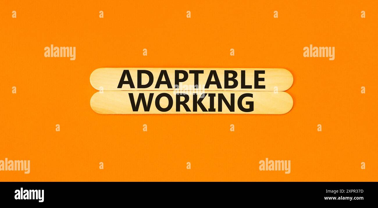 Adaptable working symbol. Concept words Adaptable working on beautiful ...