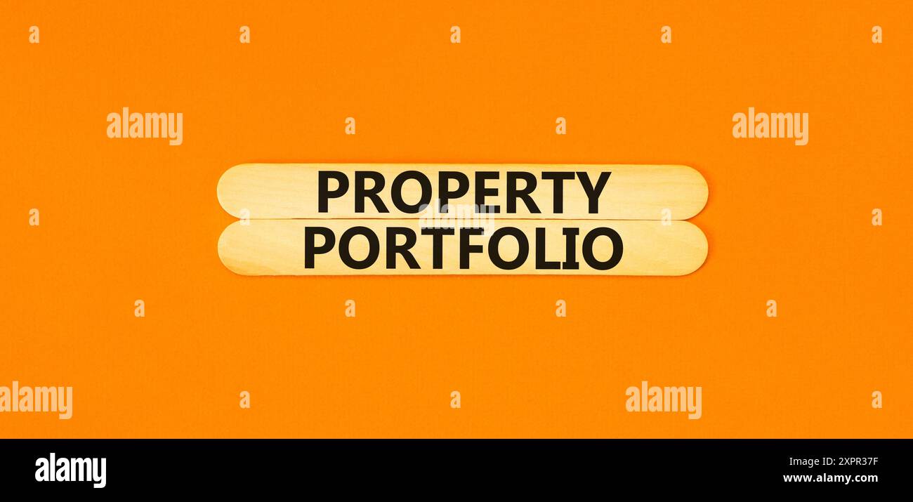 Property portfolio symbol. Concept words Property portfolio on ...