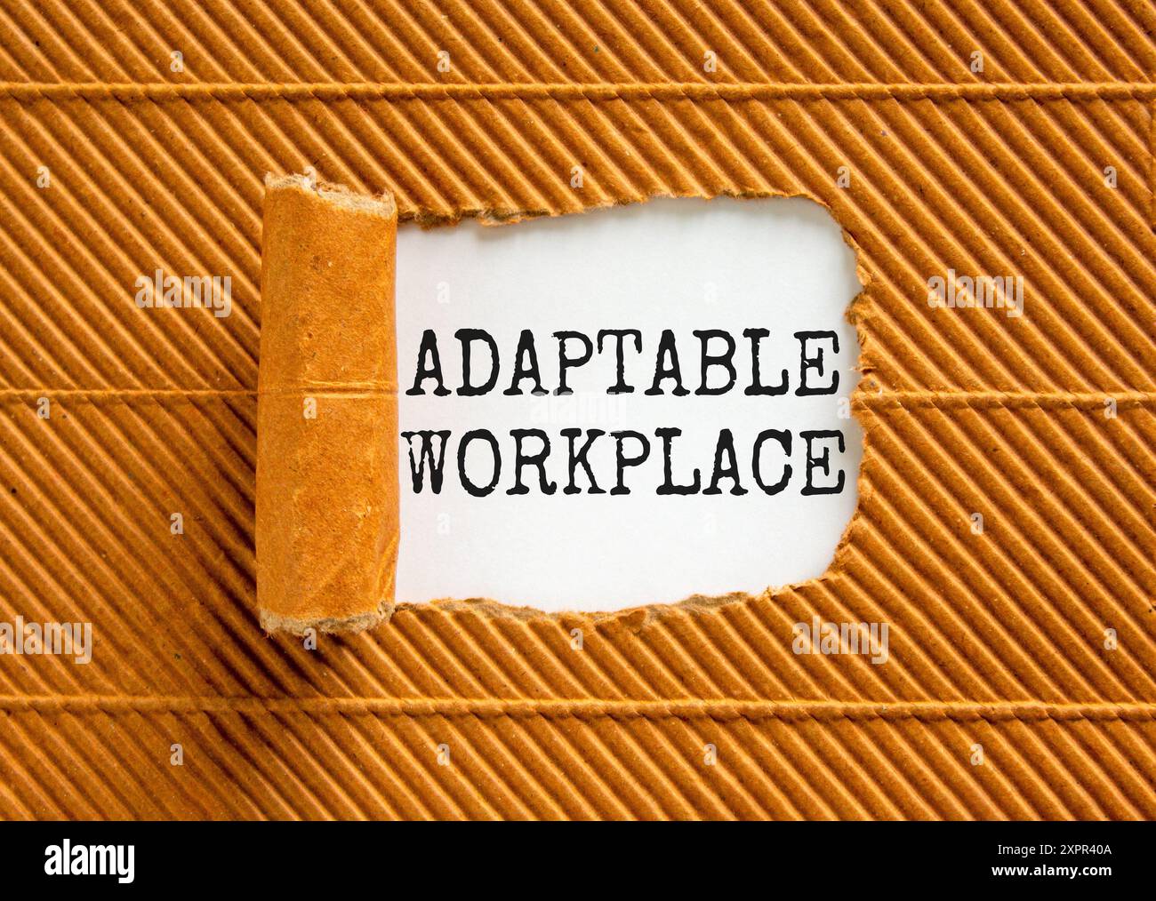 Adaptable workplace symbol. Concept words Adaptable workplace on ...