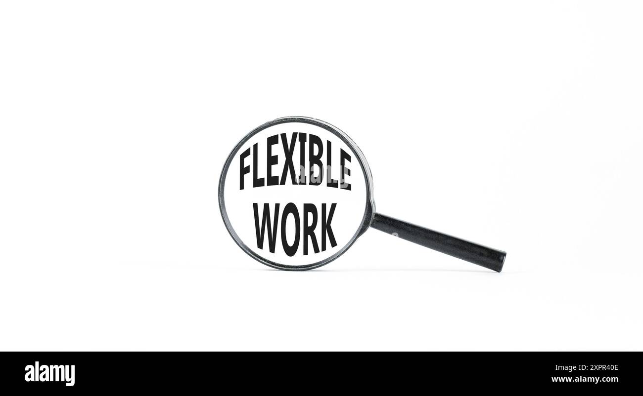 Flexible work symbol. Concept words Flexible work in beautiful ...