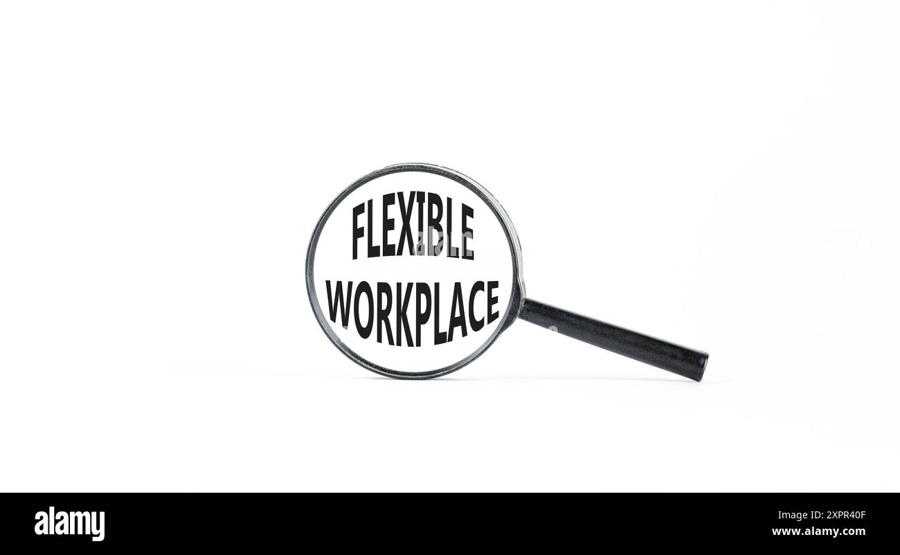 Flexible workplace symbol. Concept words Flexible workplace in ...