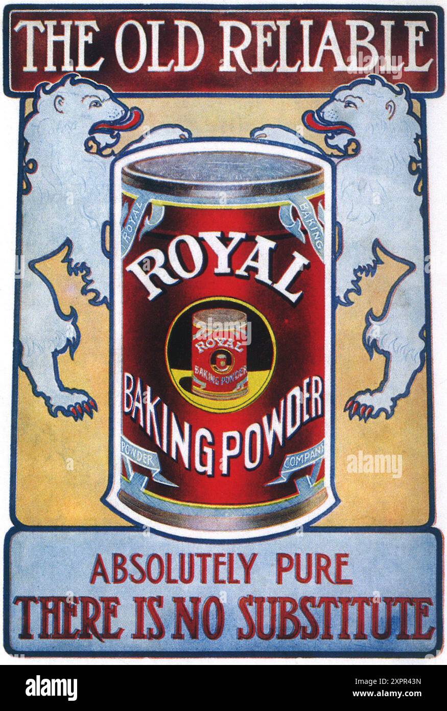 1904 Royal baking powder ad Stock Photo - Alamy