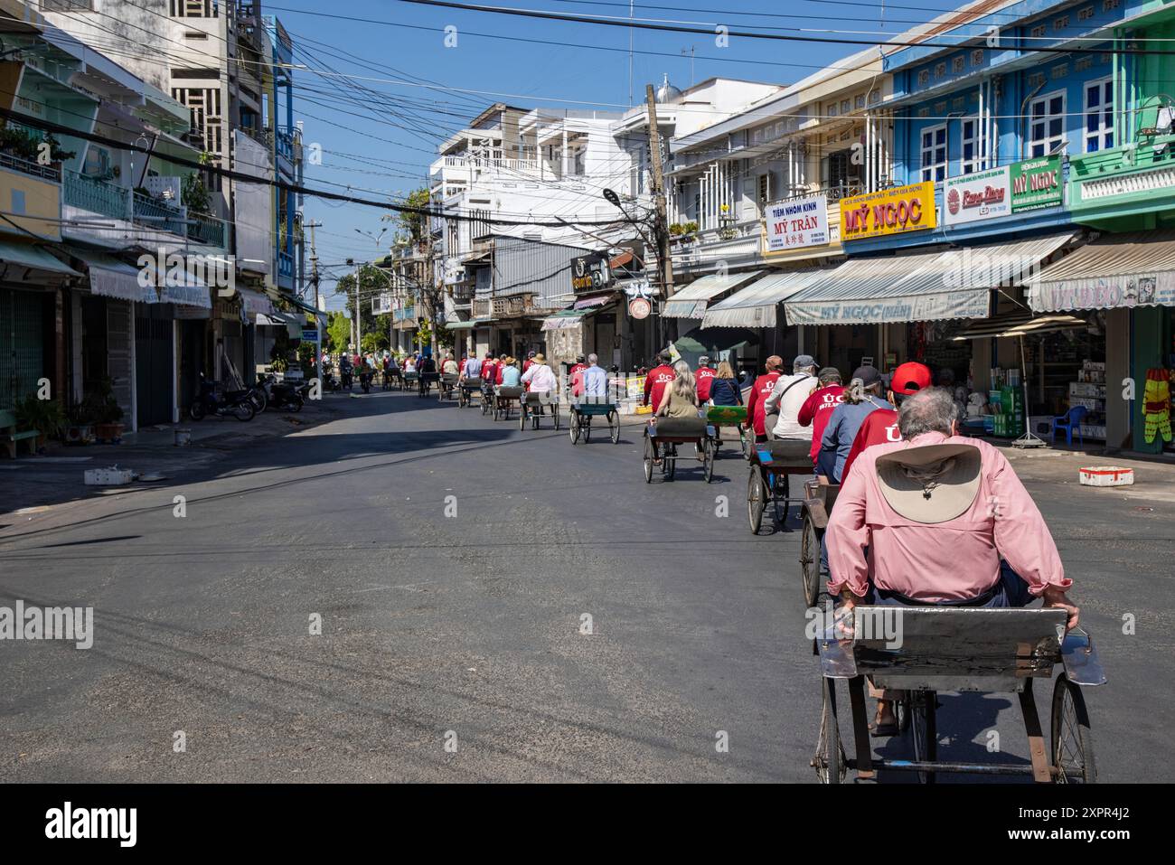 Cycle rickshaw tour for passengers of the river cruise ship The Jahan ...