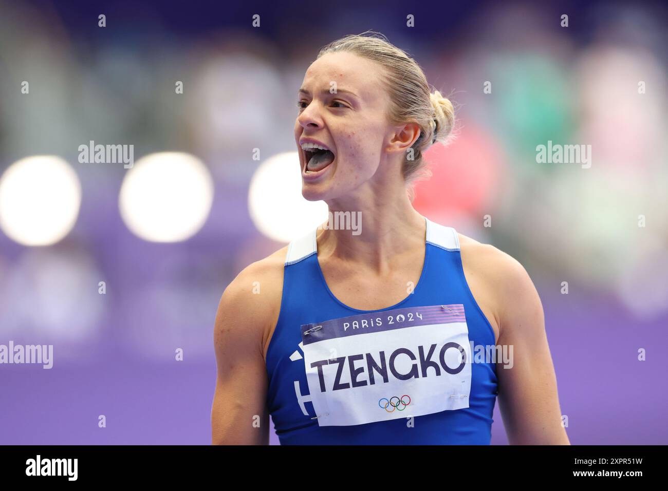 Saint-Denis, France. 7th Aug, 2024. TZENGKO Elina (GRE) Athletics ...