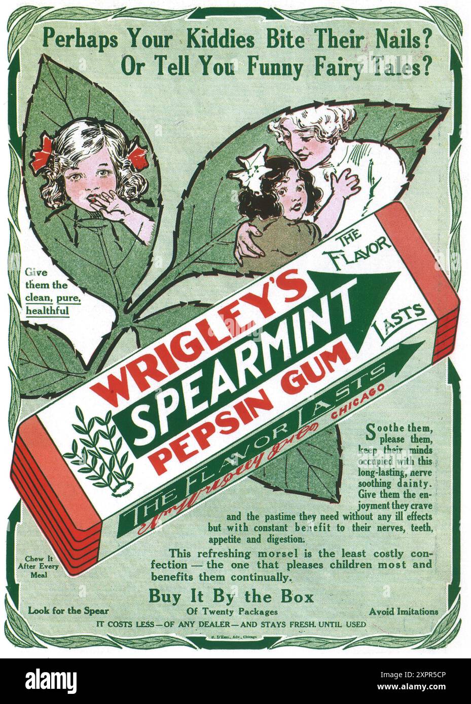 Wrigleys spearmint chewing gum hi-res stock photography and images - Alamy