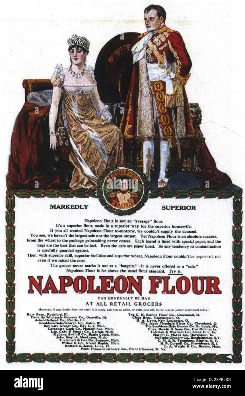 Vintage flour adverts hi-res stock photography and images - Alamy