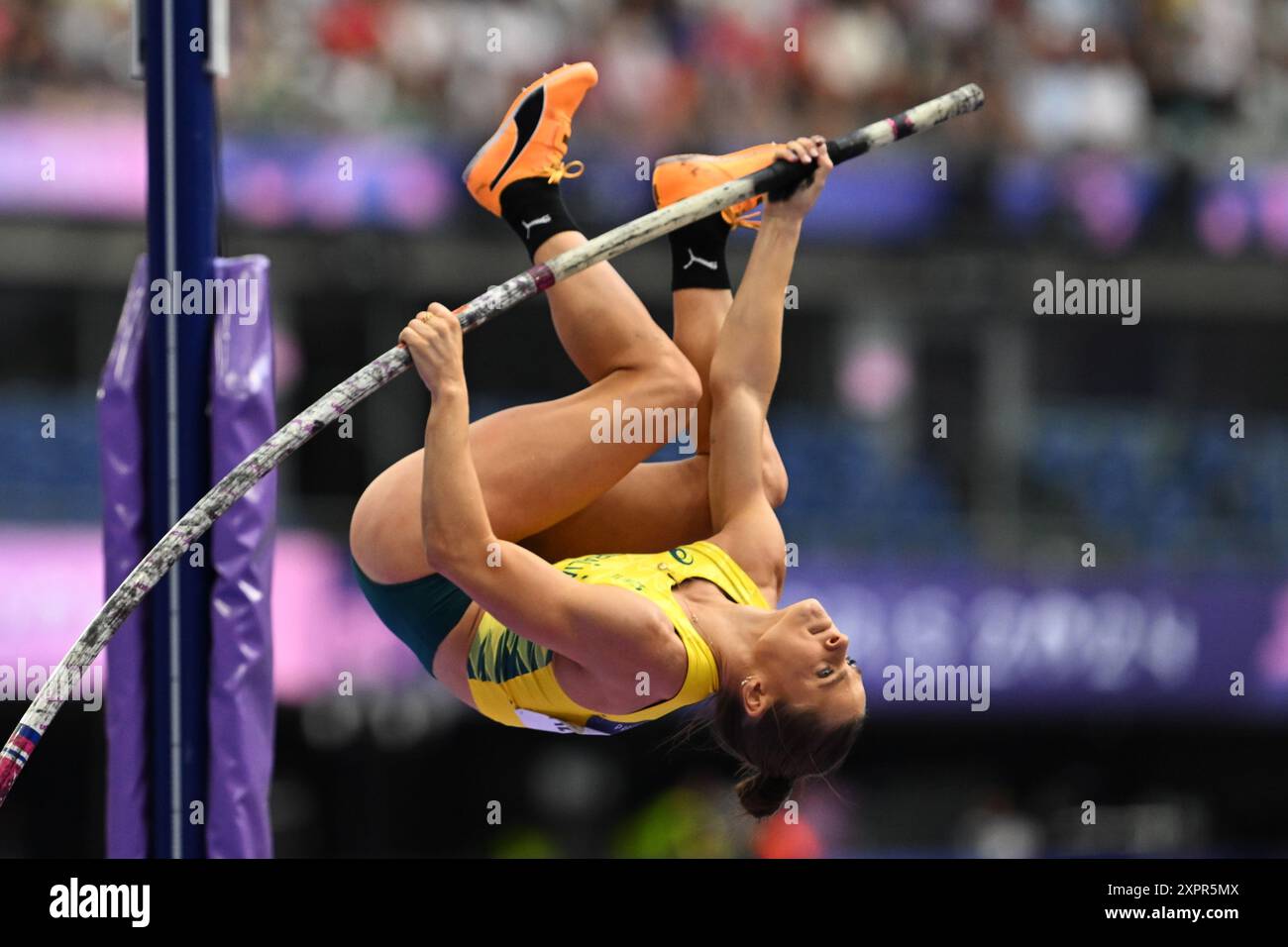 Saint Denis, France. 07th Aug, 2024. Australian pole vaulter Nina ...