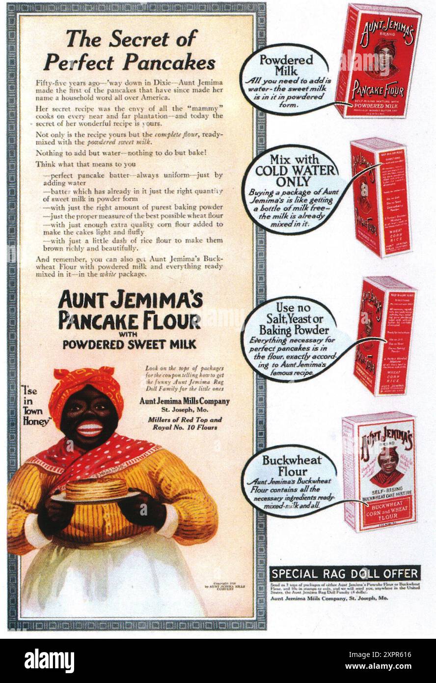 Vintage flour adverts hi-res stock photography and images - Alamy