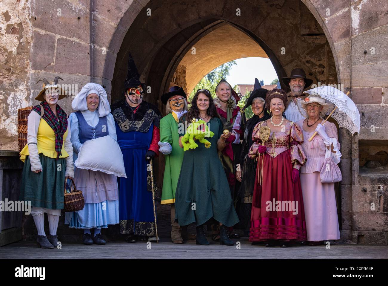 Locals in costumes of fairy tale characters from the Brothers Grimm ...