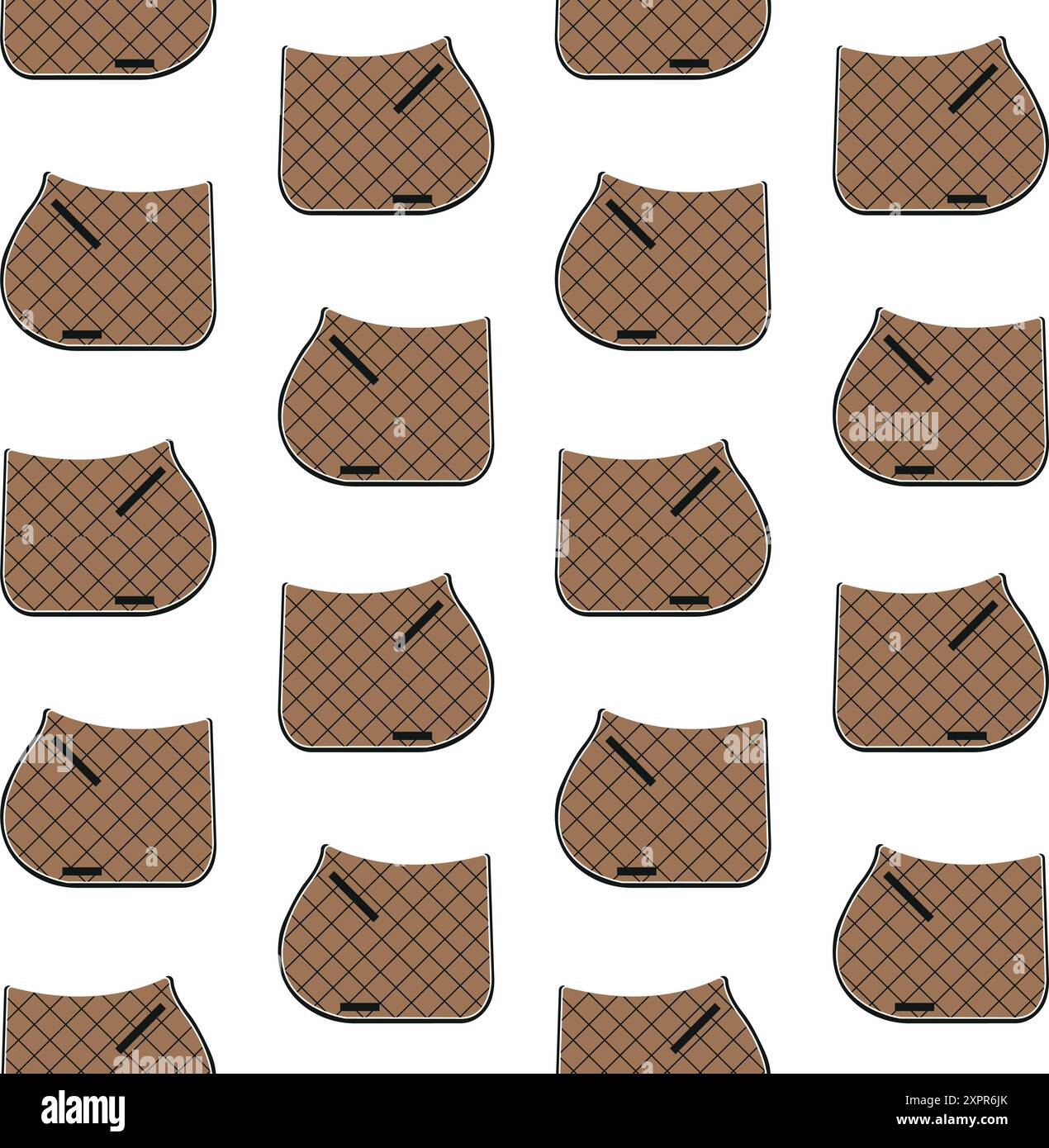 Vector seamless pattern of equestrian saddle pad Stock Vector Image ...