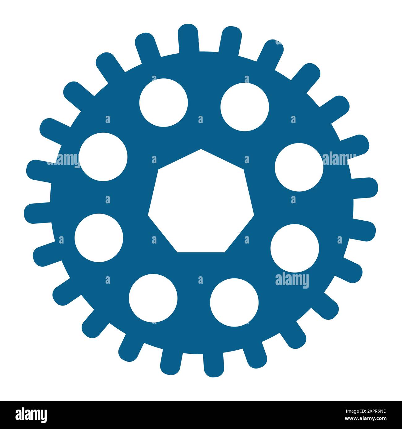 Simple white gear wheel hi-res stock photography and images - Alamy