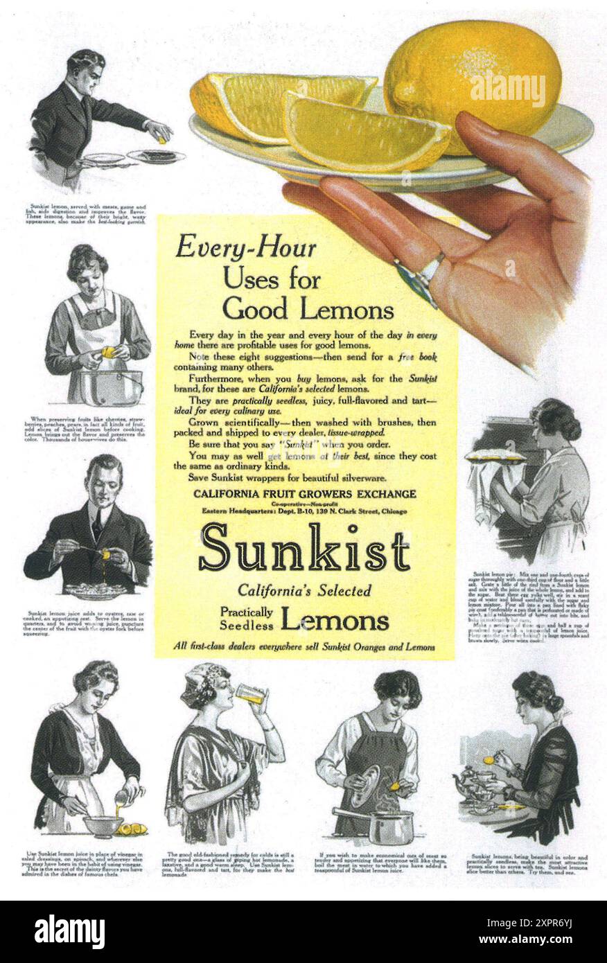 Sunkist lemon hi-res stock photography and images - Alamy
