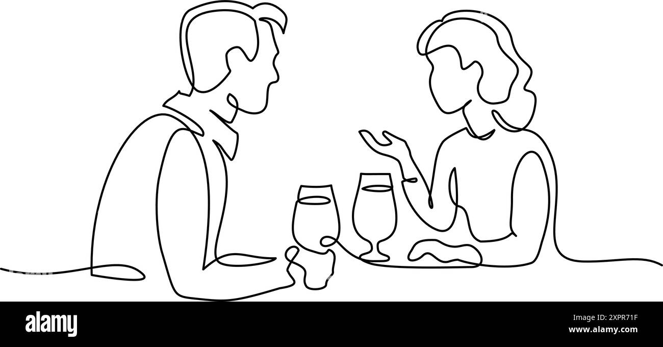 Party table wine woman Stock Vector Images - Alamy